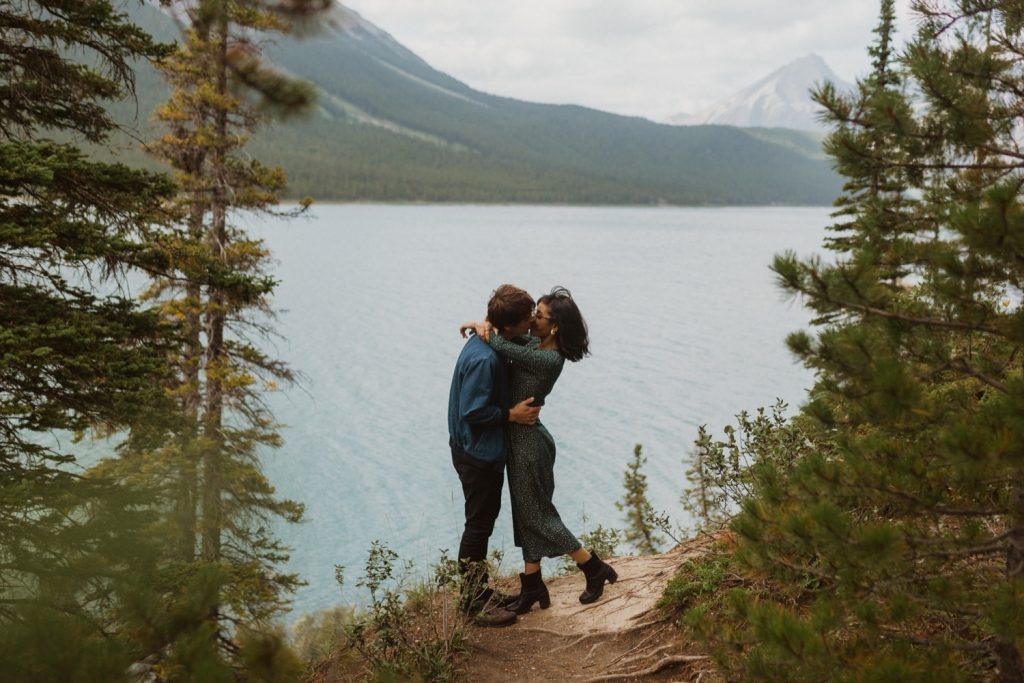 Banff Couple Photographer | Couple Photos at Spray Lakes